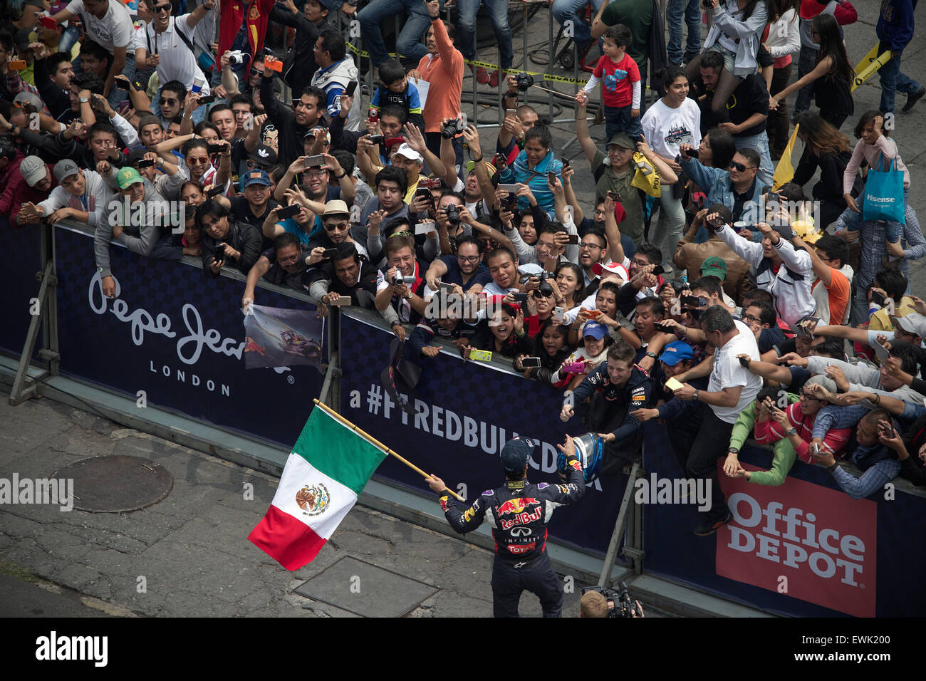 Red bull racing fans hi-res stock photography and images - Alamy
