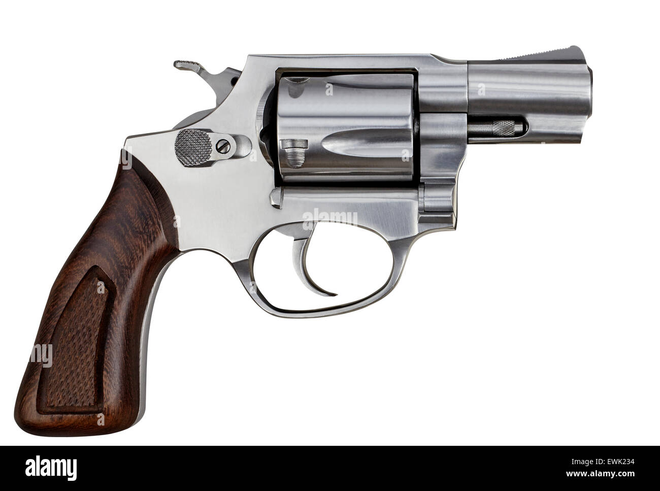 Pistol Revolver Handgun Isolated On White Background Stock Photo - Alamy