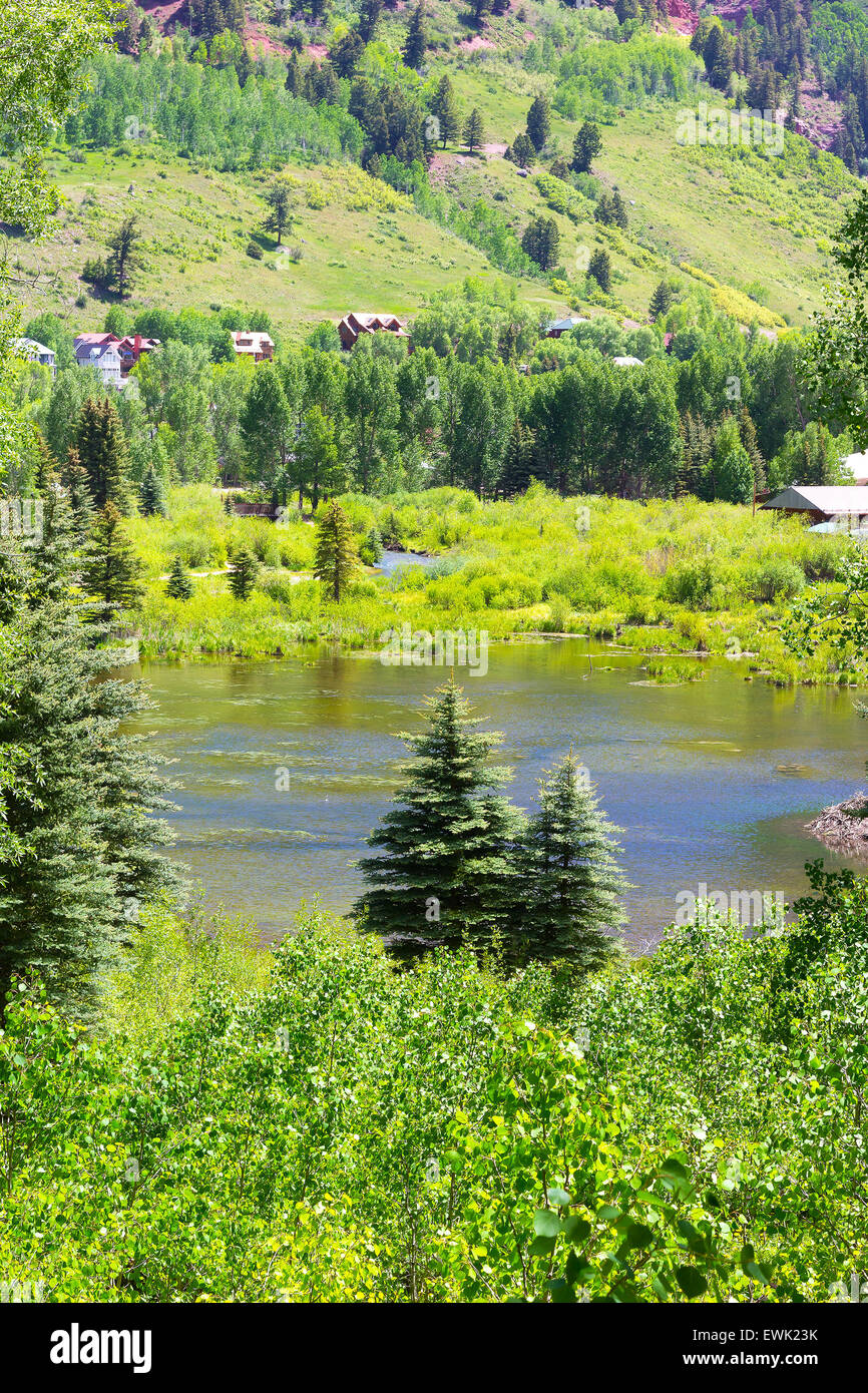 Summer at high altitude in Telluride, Colorado, USA Stock Photo - Alamy