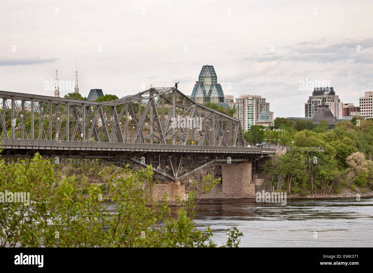 Bridge over Ottawa River Ontario Canada scenic Stock Photo - Alamy
