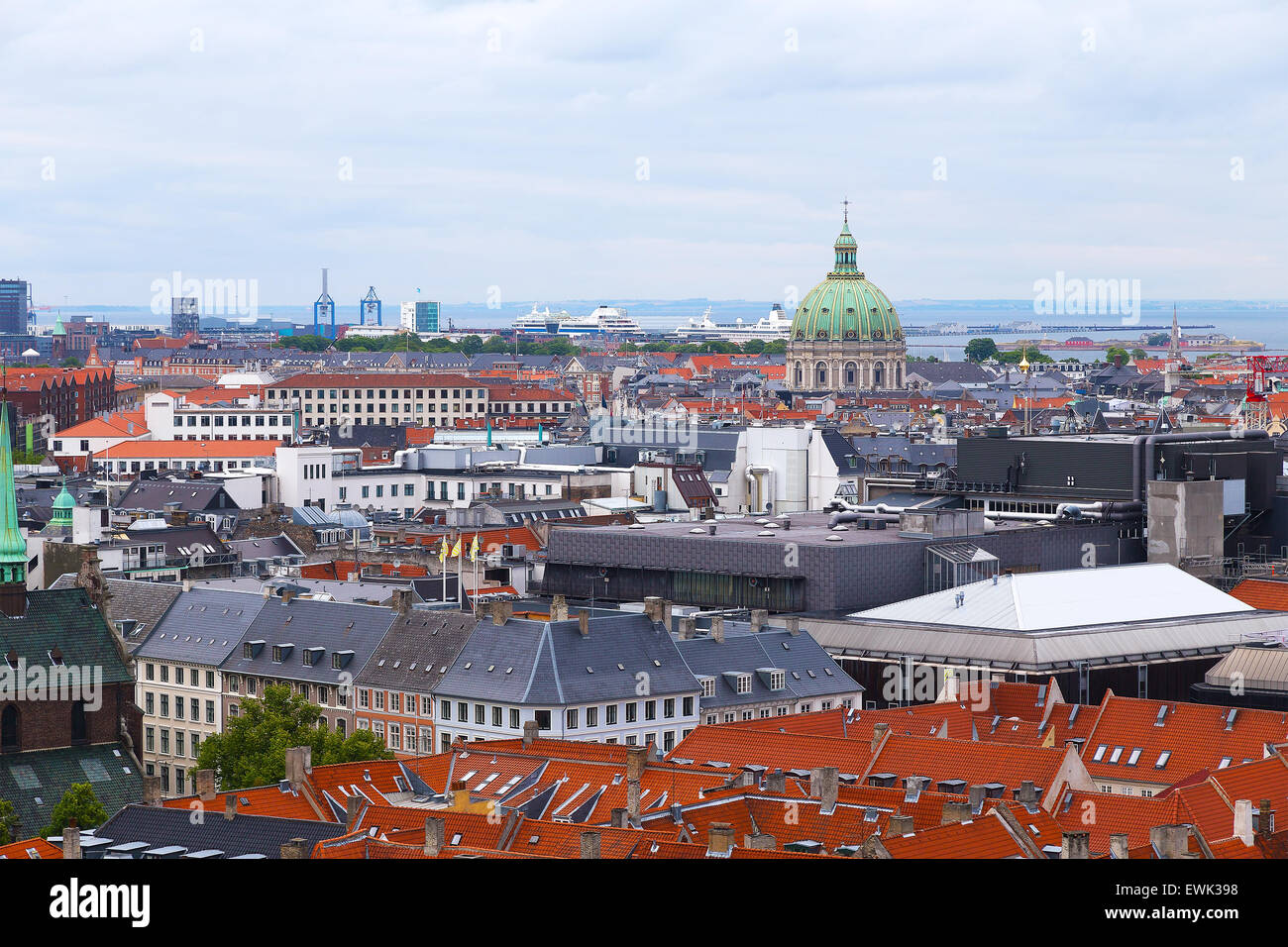 Roof tops of Copenhagen, Denmark Stock Photo - Alamy