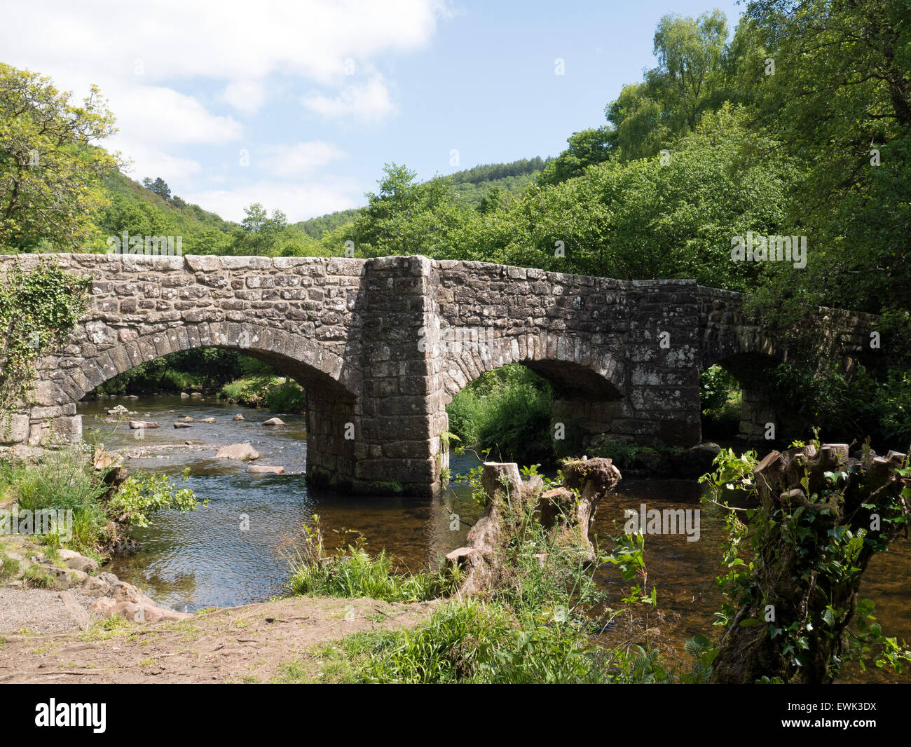 Fingle bridge hi-res stock photography and images - Alamy