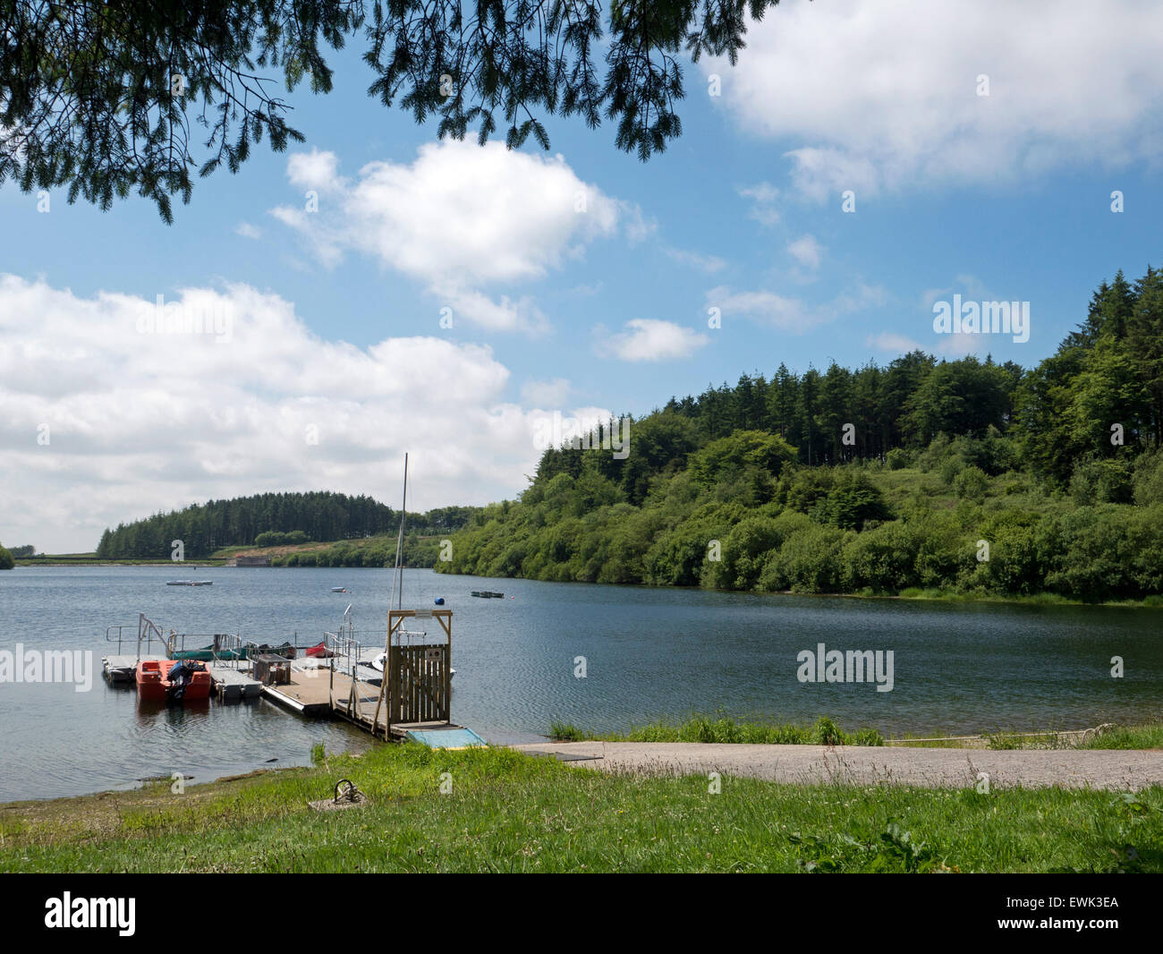 Wistlandpound Reservoir in North Devon Stock Photo - Alamy