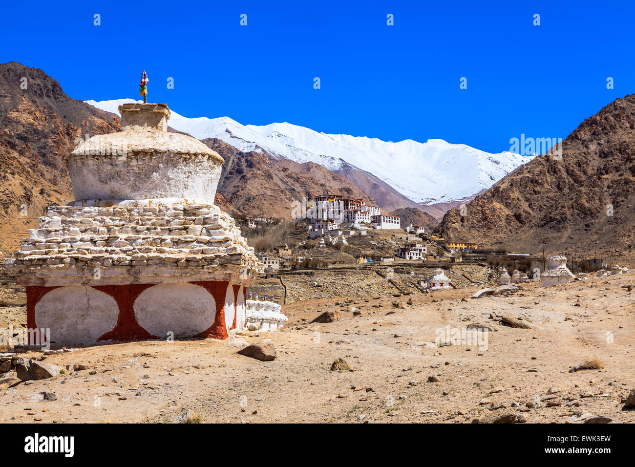 Buddhist prayer flags india hi-res stock photography and images - Alamy