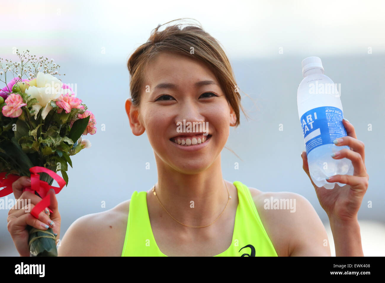 Denka Big Swan Stadium, Niigata, Japan. 27th June, 2015. Chisato ...