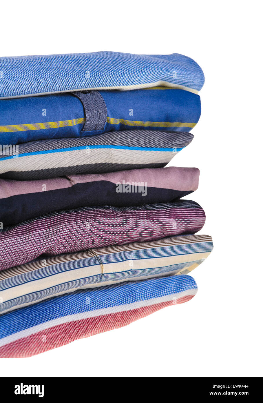 Folded shirts pile hi-res stock photography and images - Alamy