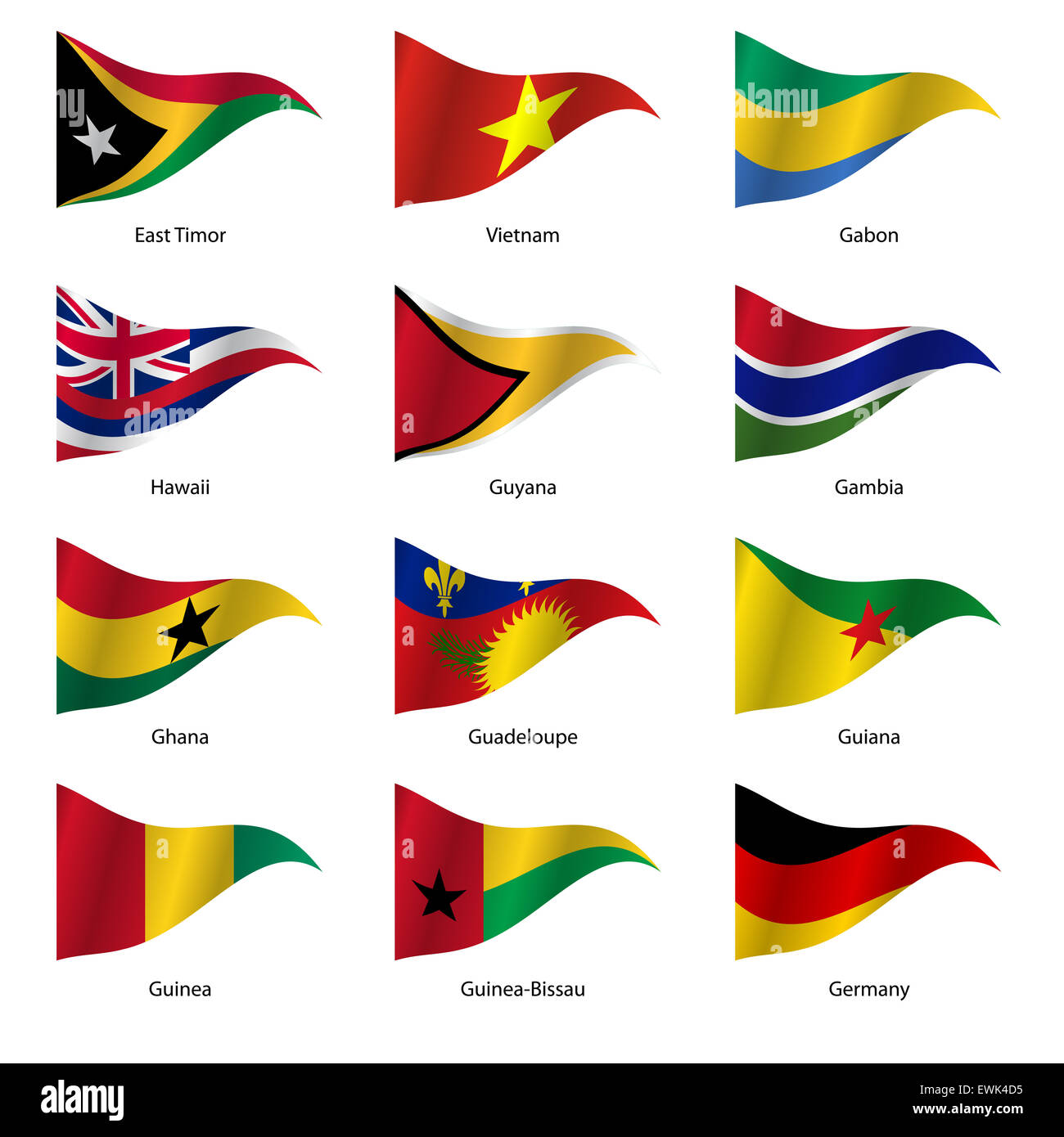 Set Flags of world sovereign states Stock Photo - Alamy