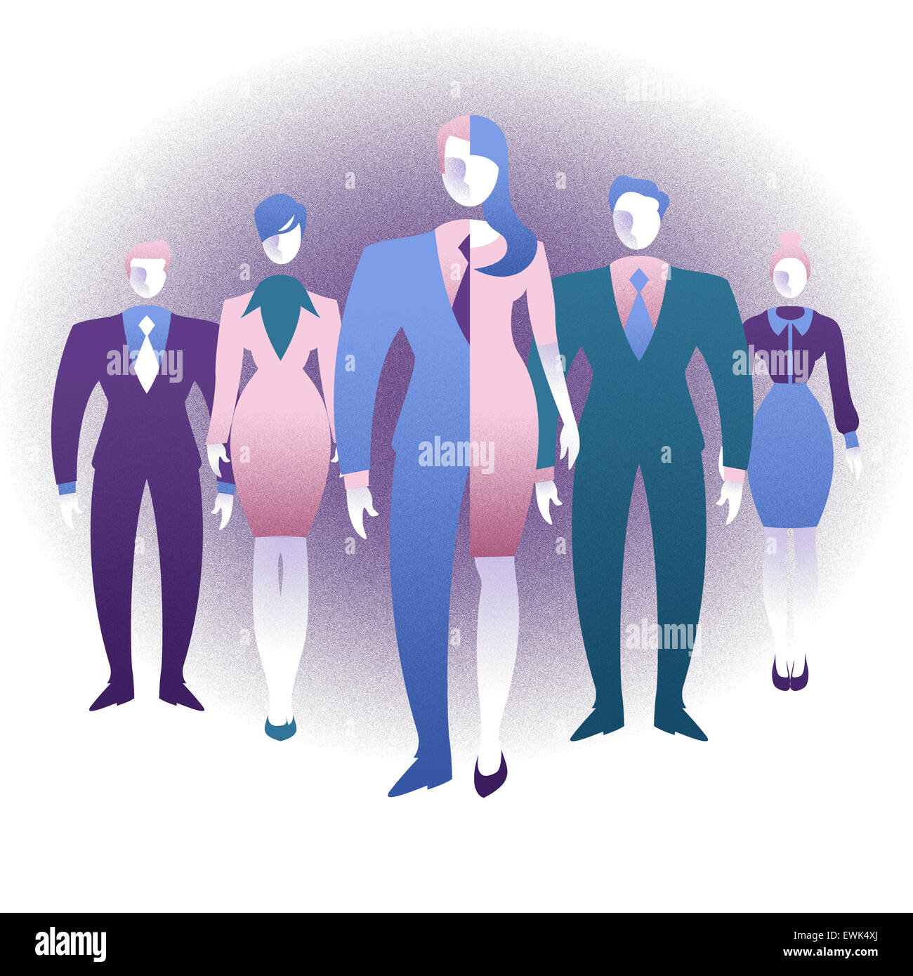 Illustrative image representing business teamwork Stock Photo - Alamy