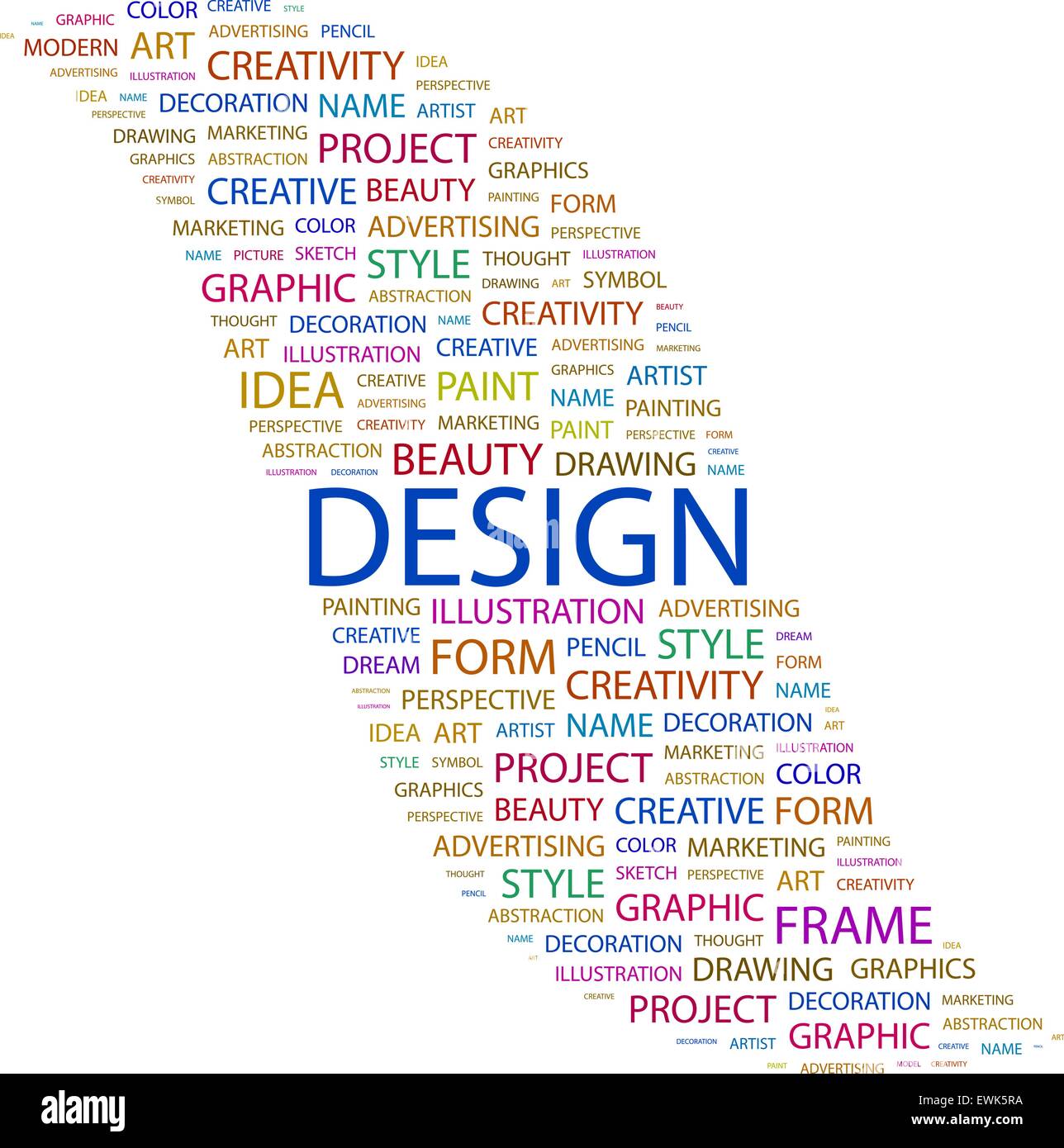 Design Background Concept Wordcloud Illustration Print Concept Word