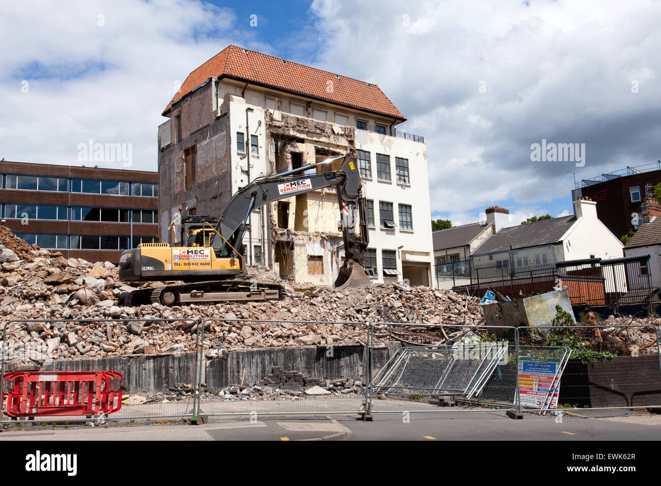 A demolition site in Nottingham, England, U.K Stock Photo - Alamy