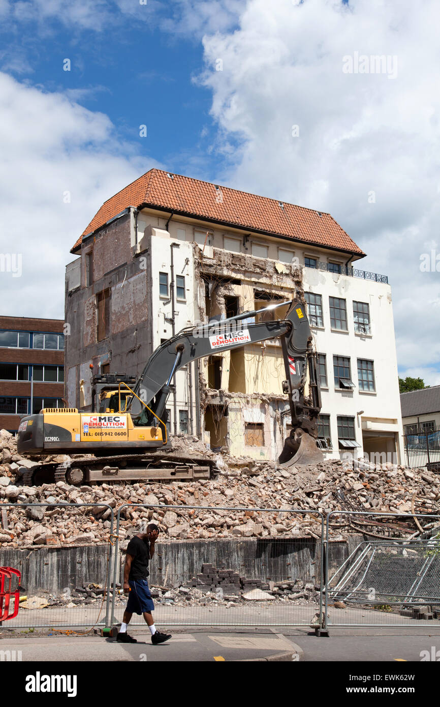 A demolition site in Nottingham, England, U.K Stock Photo - Alamy
