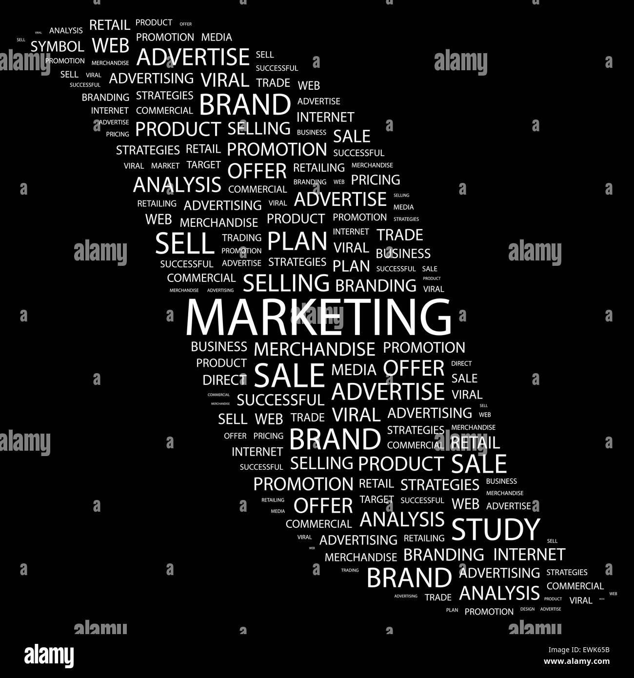MARKETING. Background concept wordcloud illustration. Print concept ...