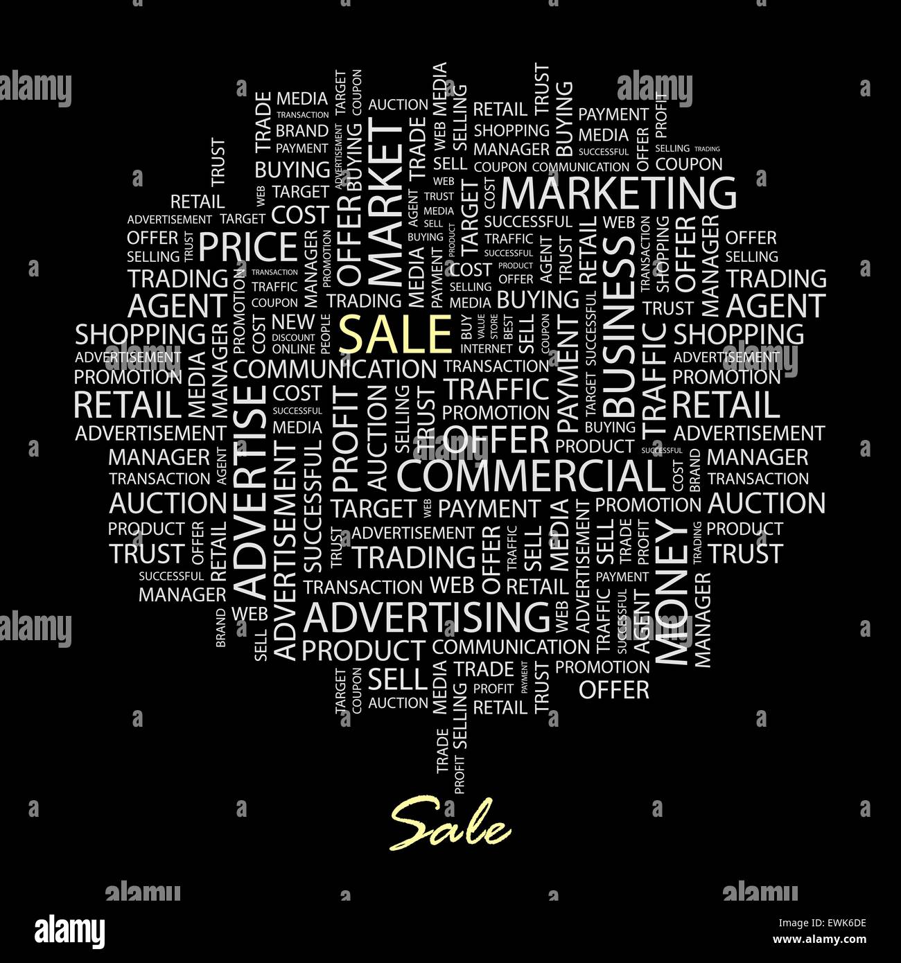 SALE. Word cloud illustration. Tag cloud concept collage Stock Vector Image & Art - Alamy