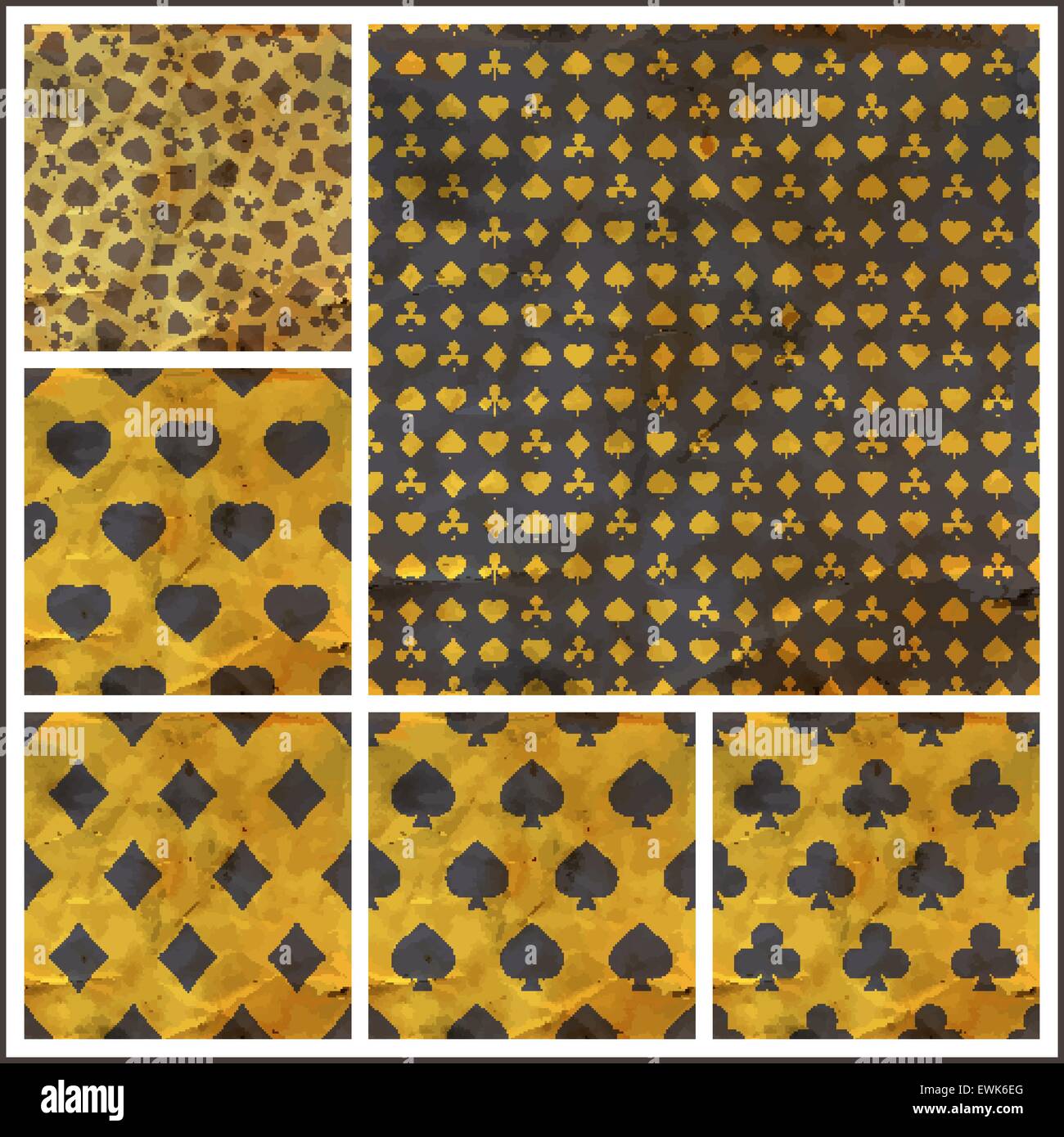 Seamless background play card suits hi-res stock photography and images ...