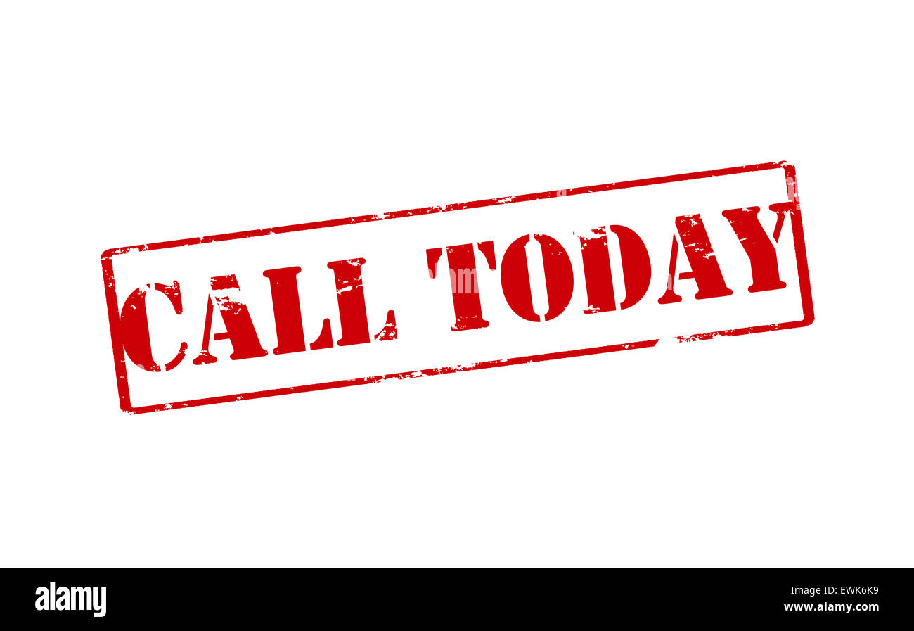 Call now rubber stamp hi-res stock photography and images - Alamy