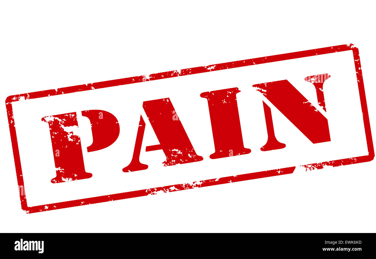 Rubber stamp with word pain inside, illustration Stock Photo - Alamy
