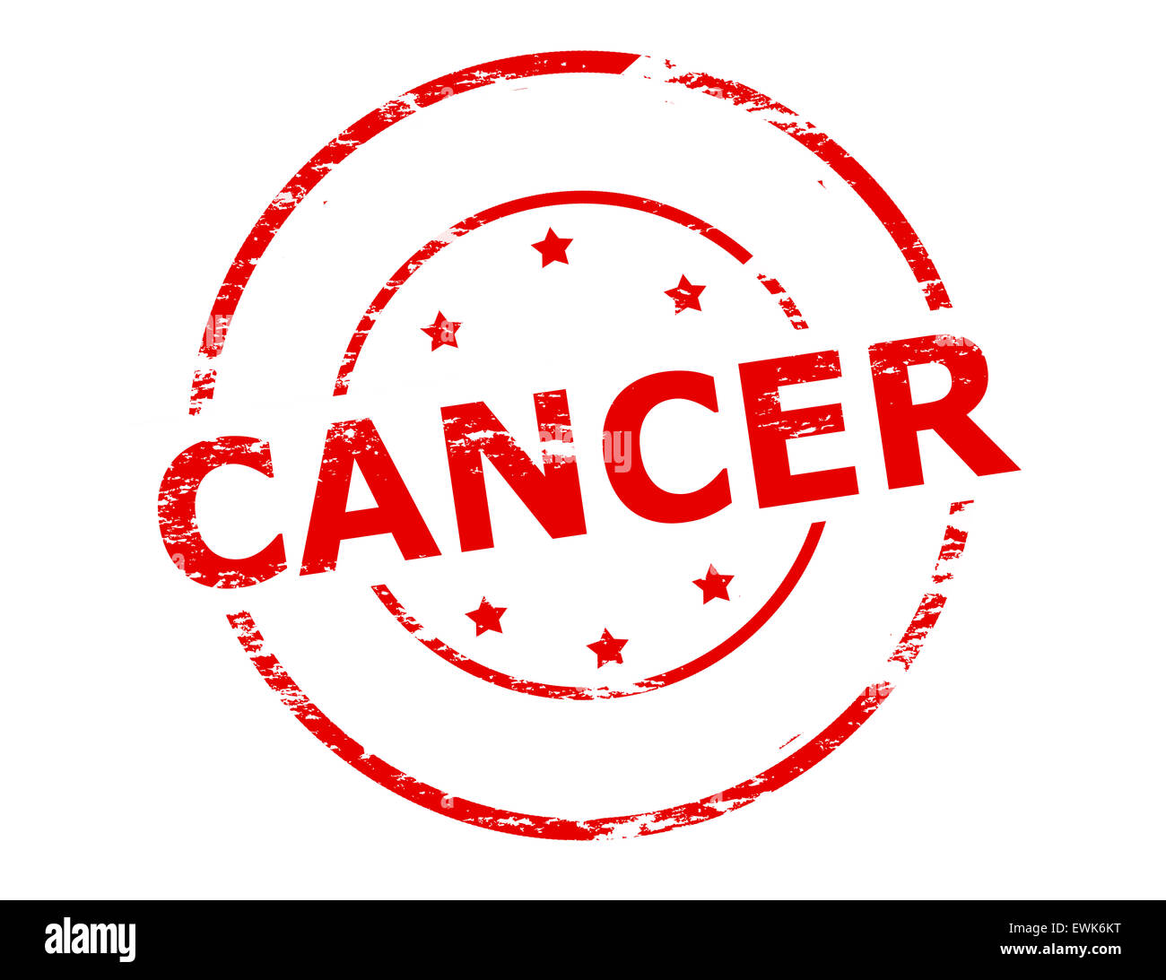 Rubber stamp with word cancer inside, illustration Stock Photo - Alamy