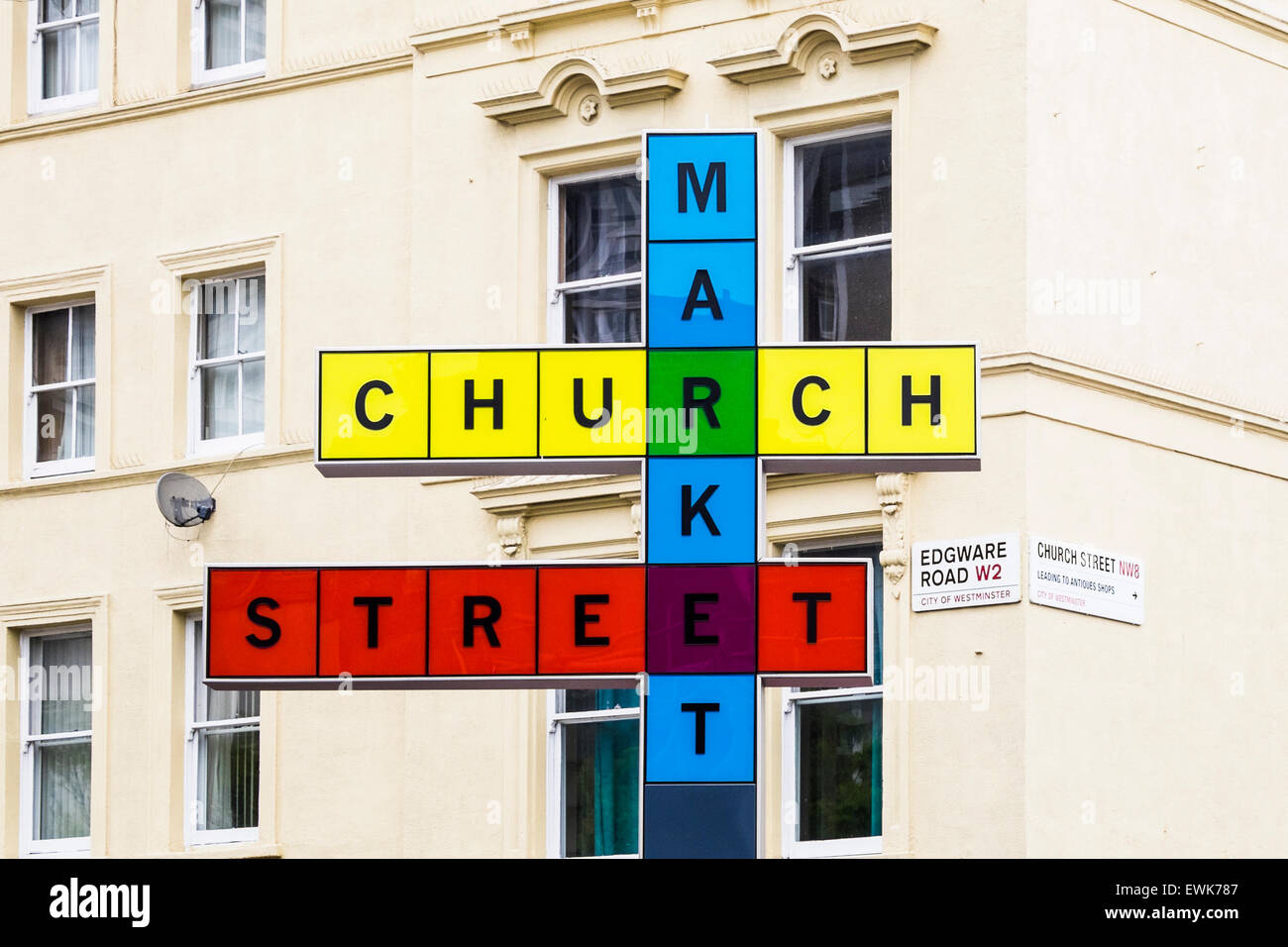 Outdoor market sign hi-res stock photography and images - Alamy