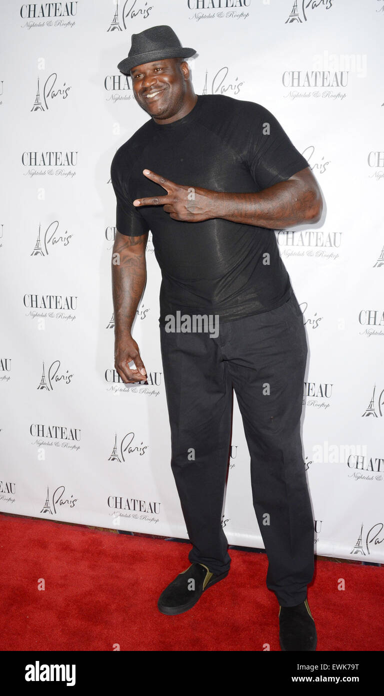 Las Vegas, Nevada, USA. 28th June, 2015. Shaquille O'Neal AKA DJ Diesel ...