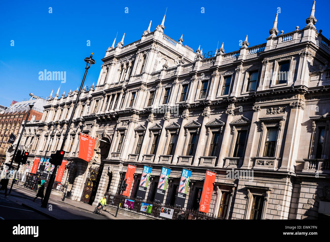 Burlington House on Piccadilly in London, England, U.K Stock Photo - Alamy