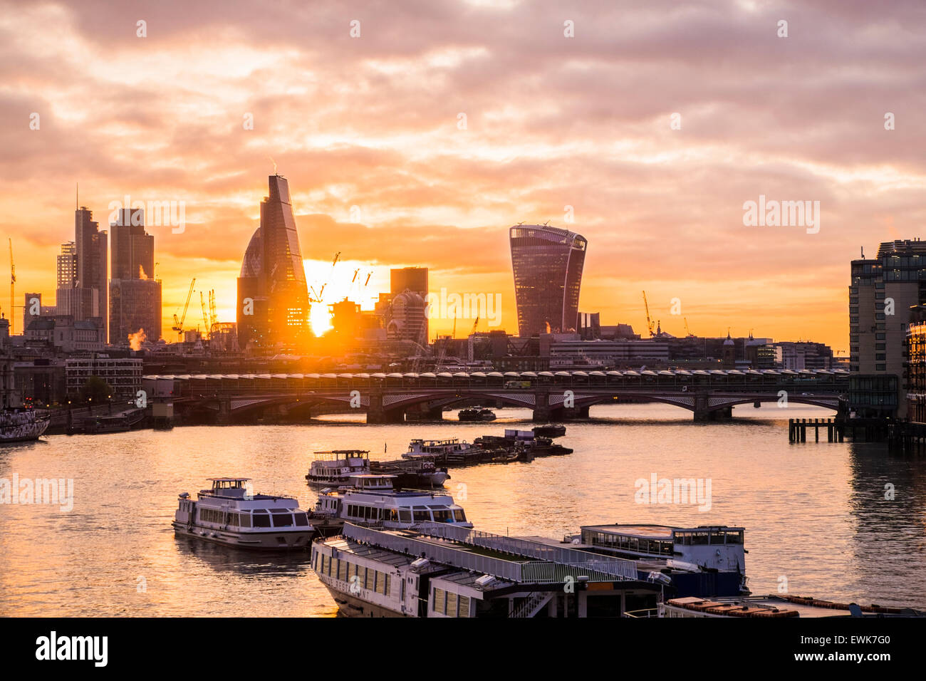 Sunrise over the city of London, England, U.K Stock Photo - Alamy