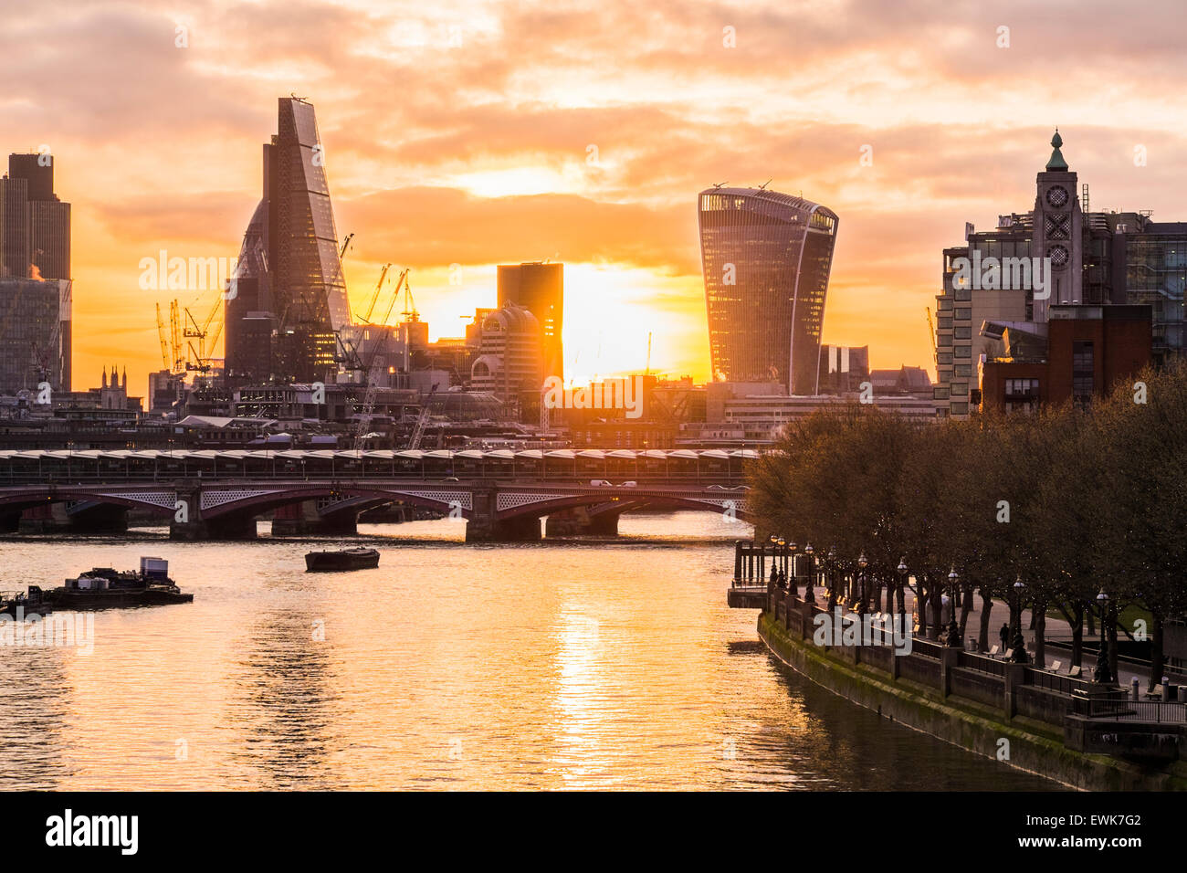 Sunrise over the city of London, England, U.K Stock Photo - Alamy
