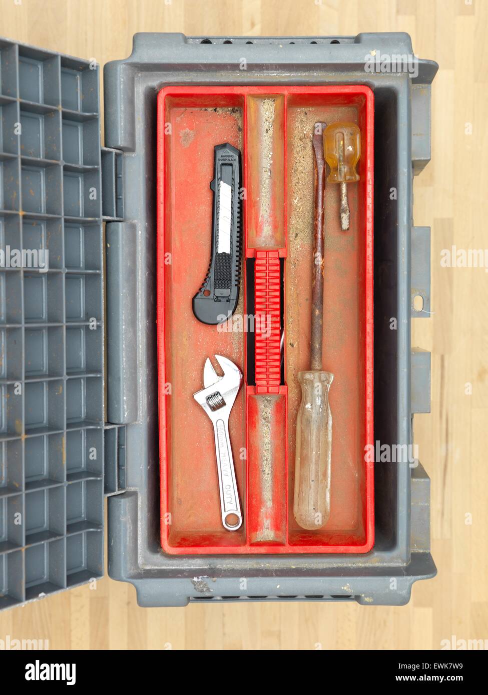 A close up shot of a tool box carry bag Stock Photo - Alamy