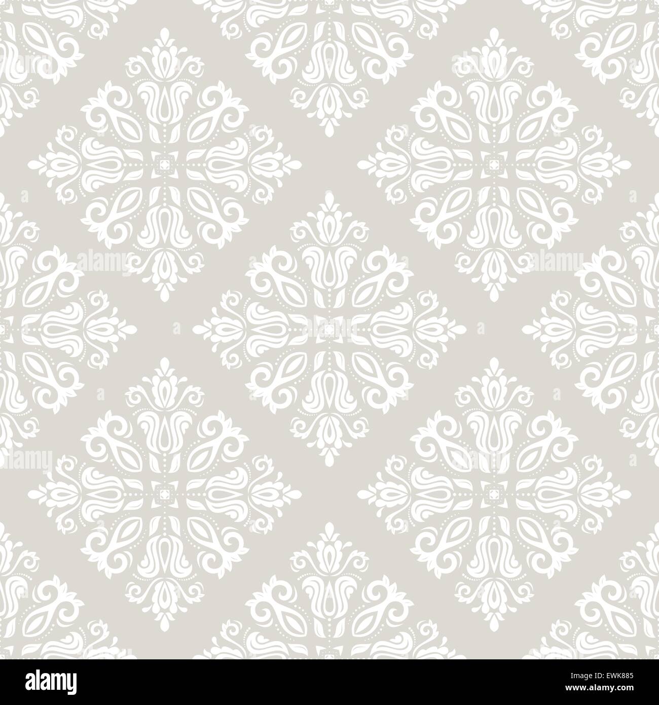 Damask Seamless Vector Pattern Stock Vector Image & Art - Alamy