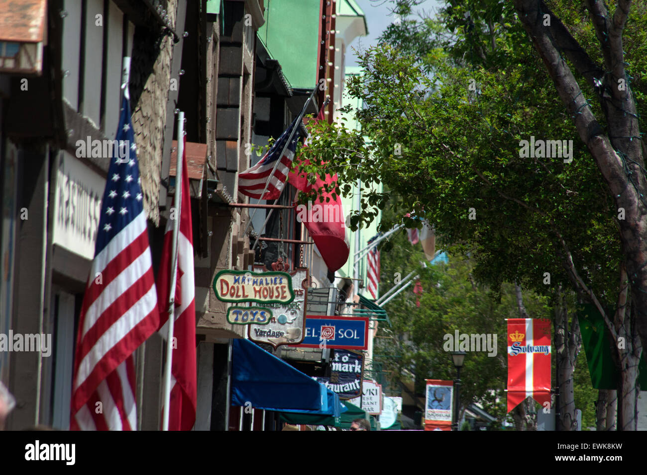 The unique "Danish" town of Solvang in California Stock Photo - Alamy