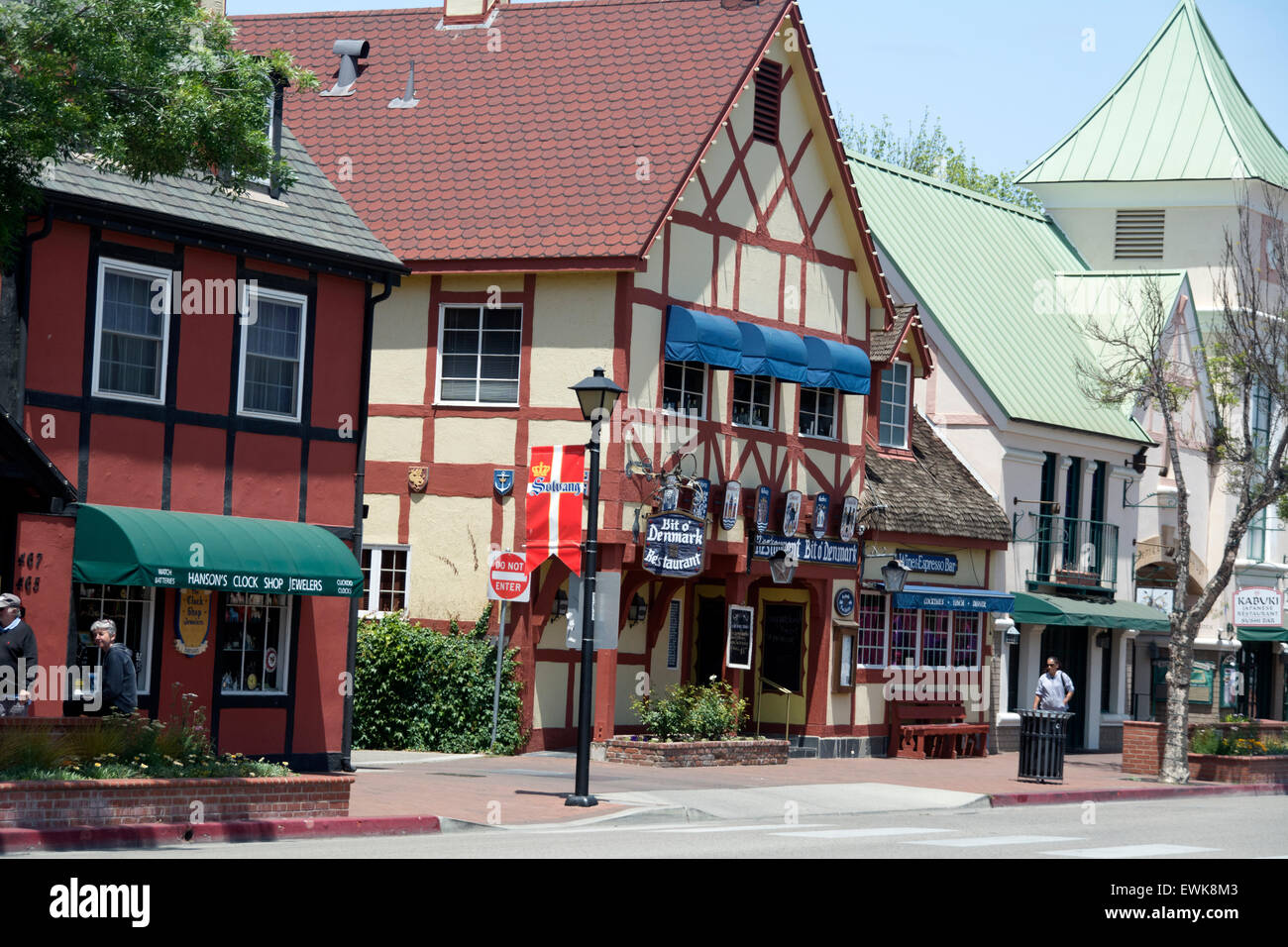 The unique "Danish" town of Solvang in California Stock Photo - Alamy
