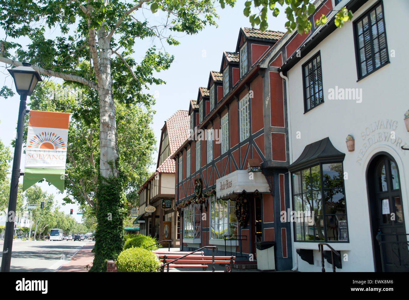 The unique "Danish" town of Solvang in California Stock Photo - Alamy