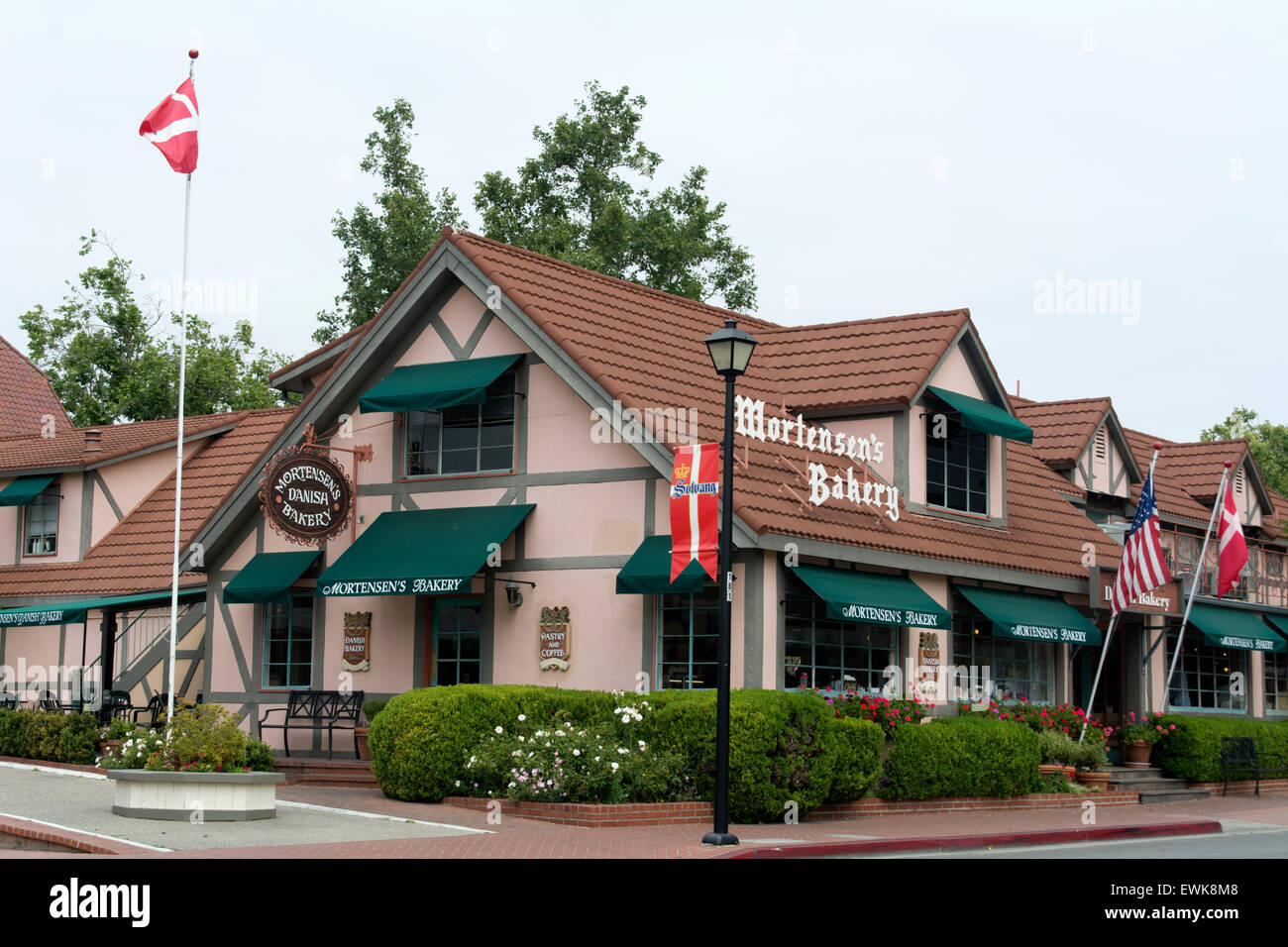 The unique "Danish" town of Solvang in California Stock Photo - Alamy
