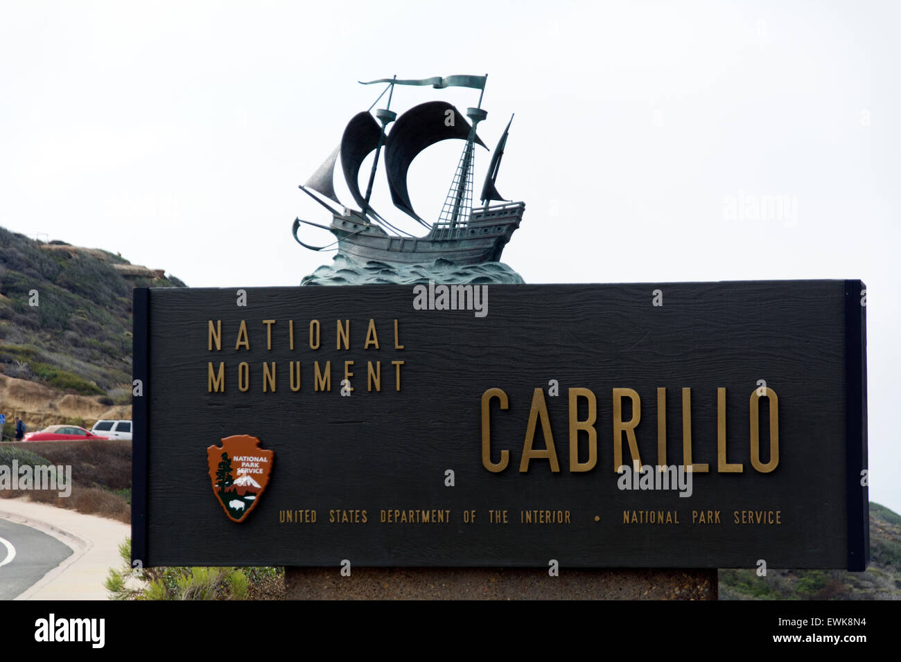 Cabrillo Monument, Point Loma near Sandiego, California Stock Photo - Alamy