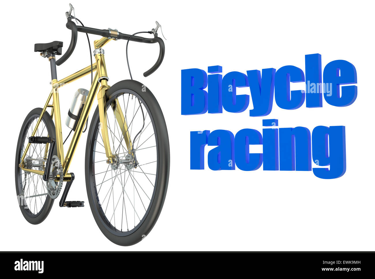 bicycle race concept isolated on white background Stock Photo - Alamy
