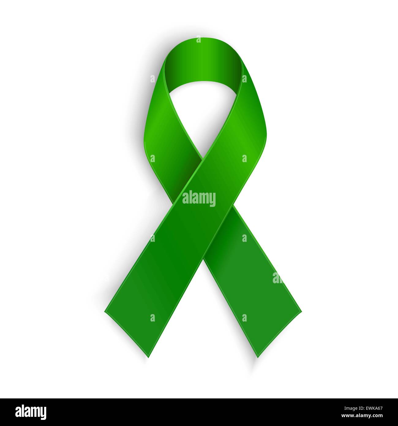 Green ribbon. Scoliosis, Mental health and other awareness symbol Stock ...