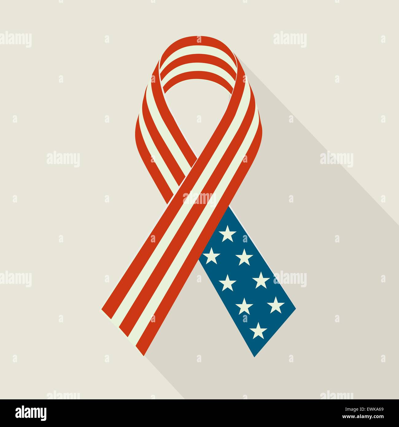 Creative Ribbon with USA Flag For Memorial Day Stock Vector Image & Art ...