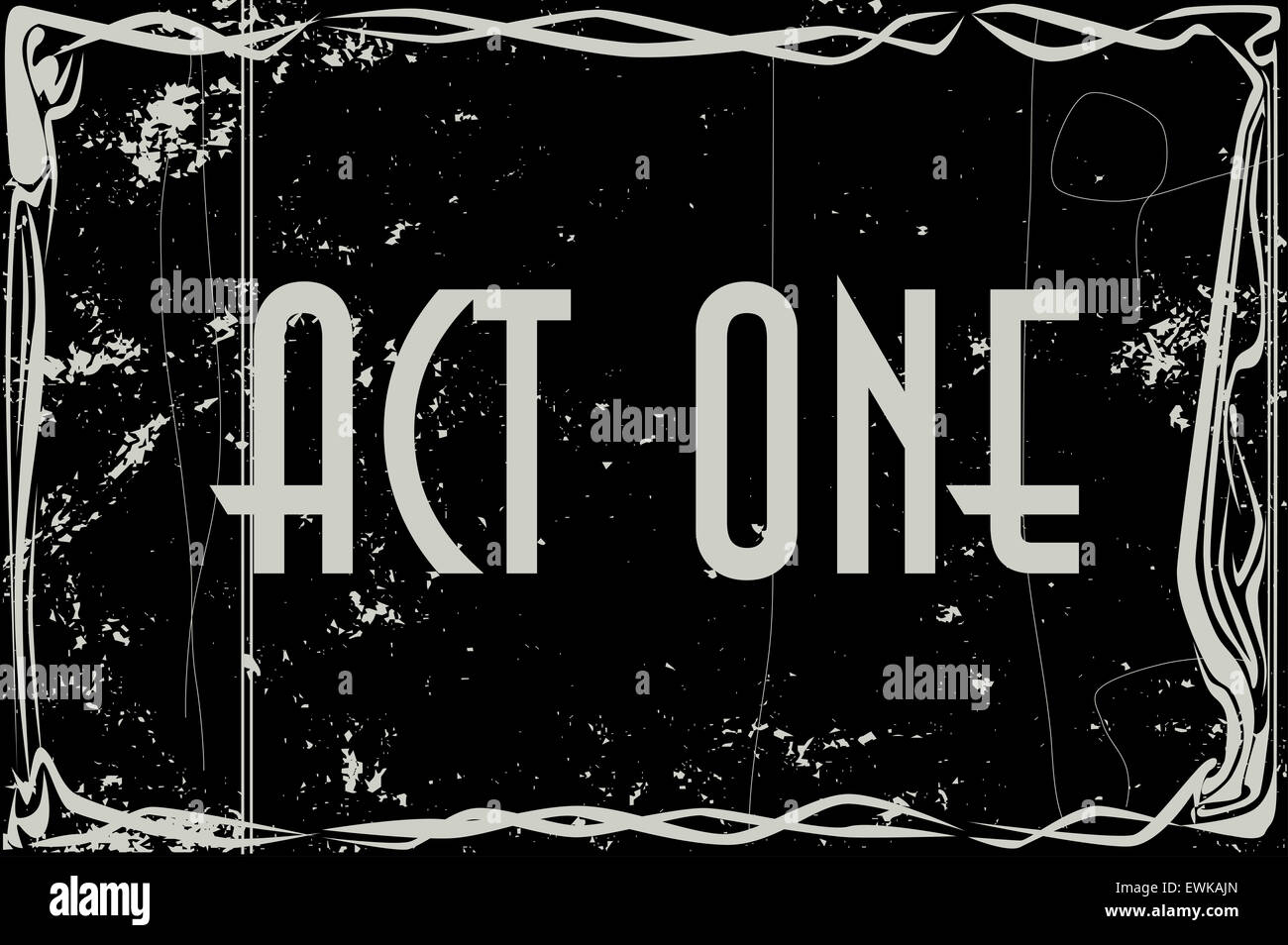 Silent film text frame hi-res stock photography and images - Alamy