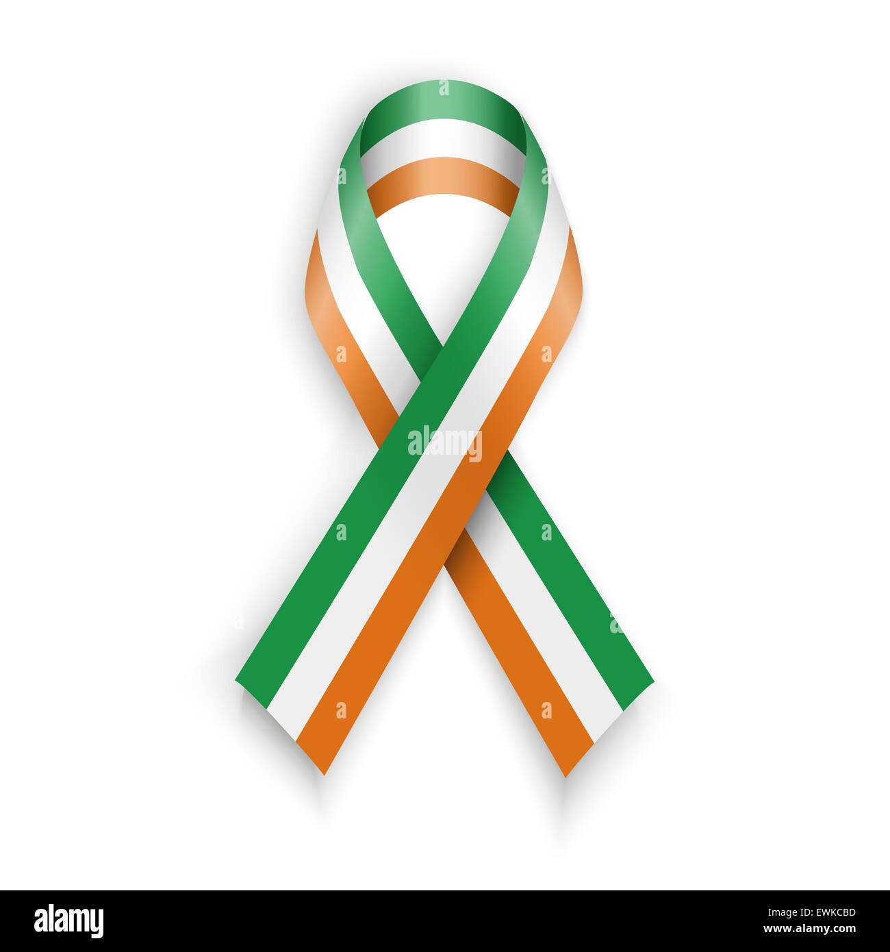 Ireland flag. Abstract irish ribbons Stock Vector Image & Art - Alamy