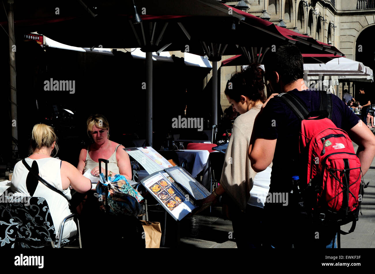 Plaza real terrace hi-res stock photography and images - Alamy