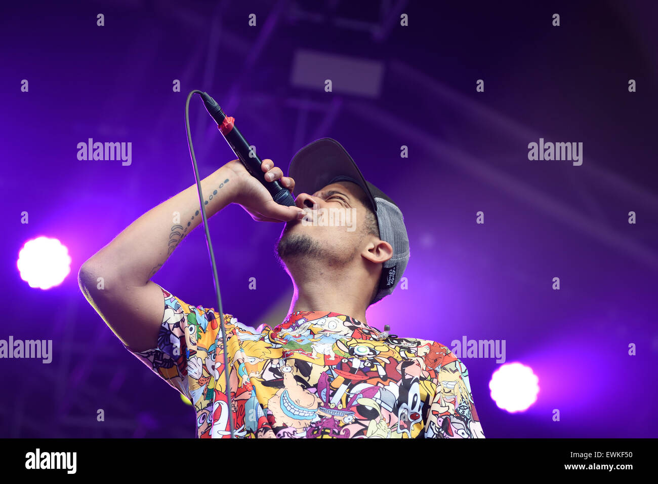Raleigh Ritchie on stage at The Bristol Summer Series Music Festival ...