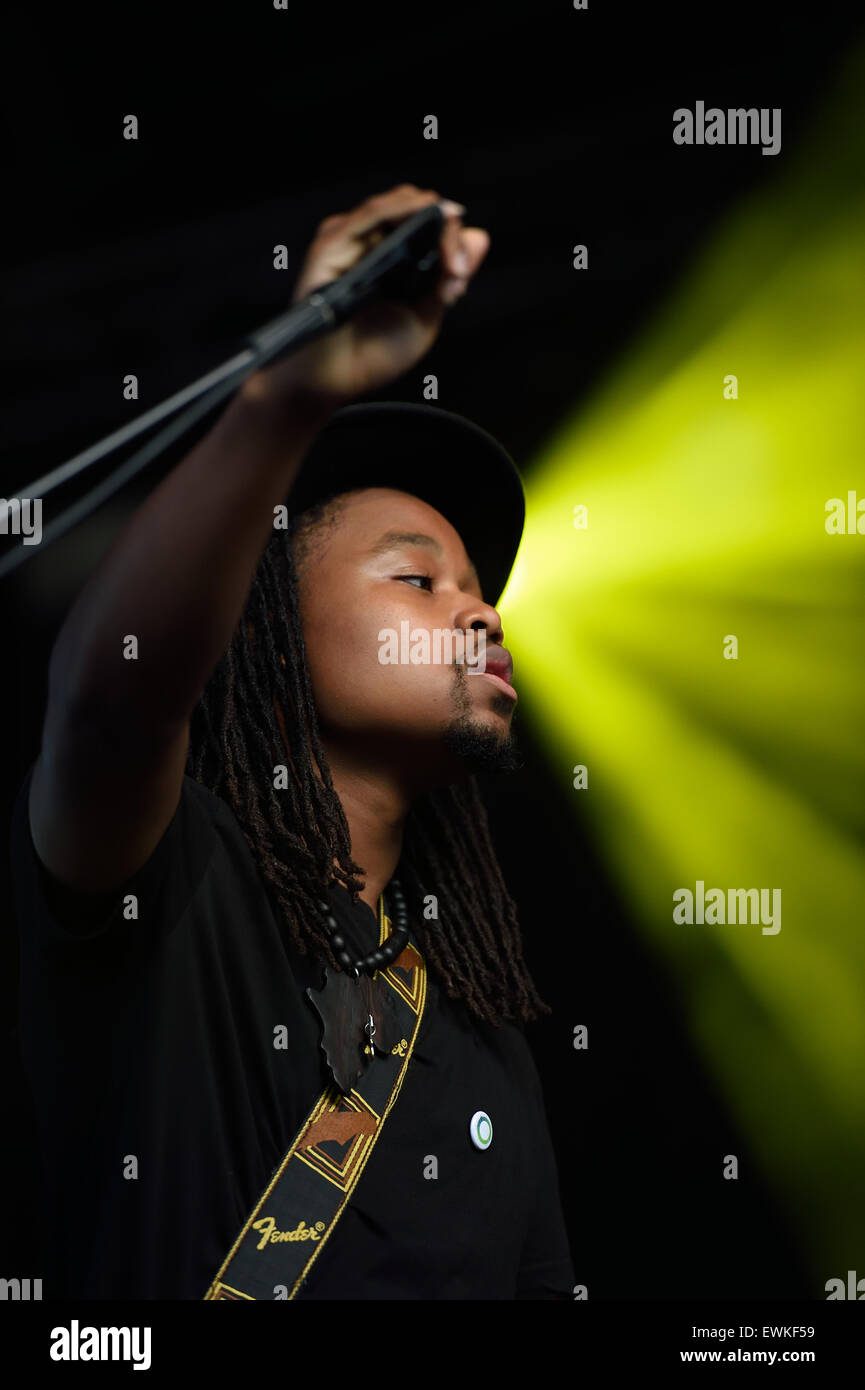 Raleigh Ritchie on stage at The Bristol Summer Series Music Festival ...