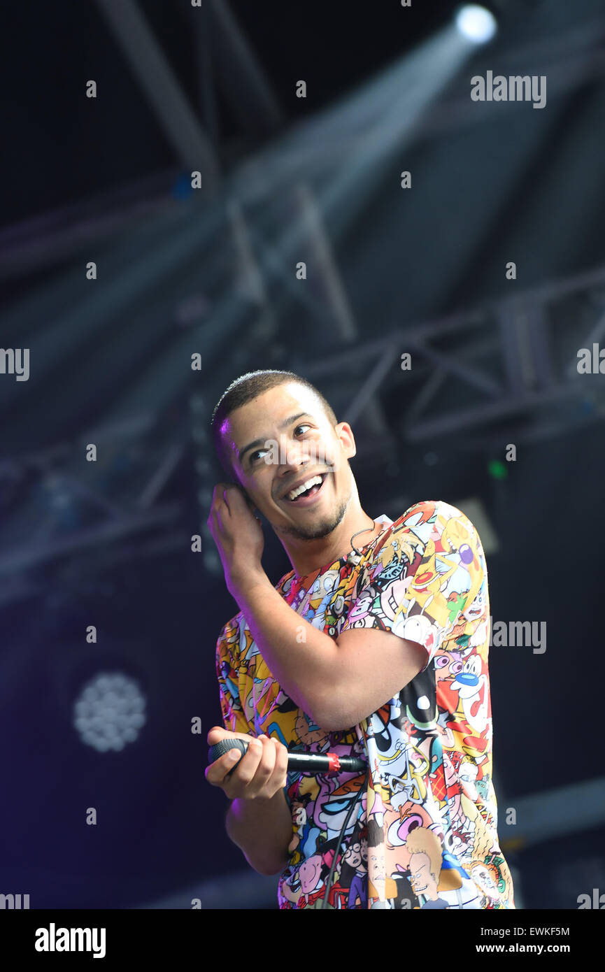 Raleigh Ritchie on stage at The Bristol Summer Series Music Festival ...