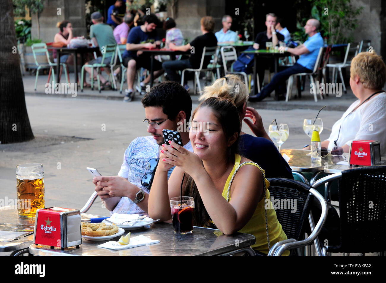 Plaza Real, Barcelona. Spain Stock Photo - Alamy