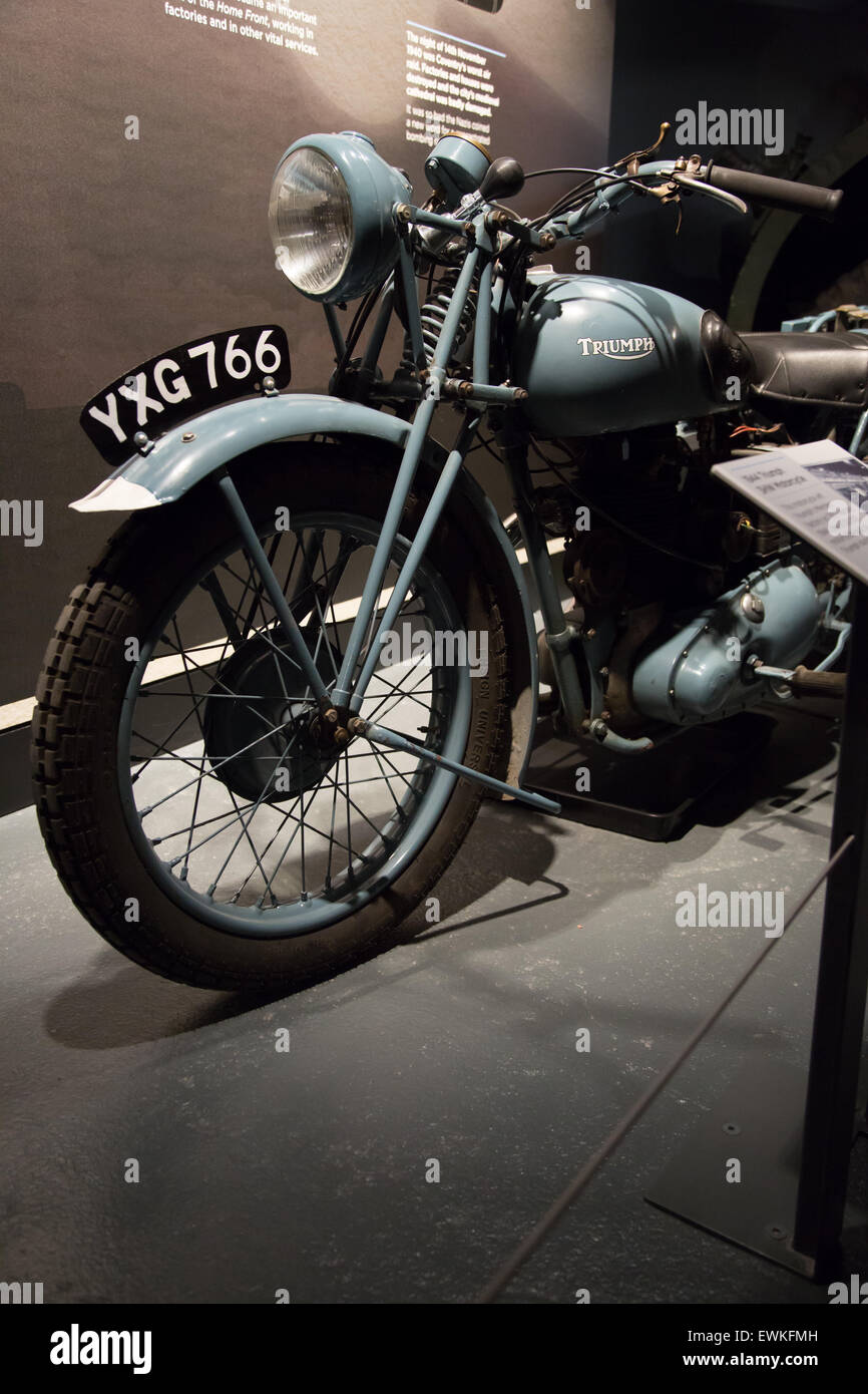 1944 Triumph 3HW Motorcycle on display at Coventry transport Museum ...