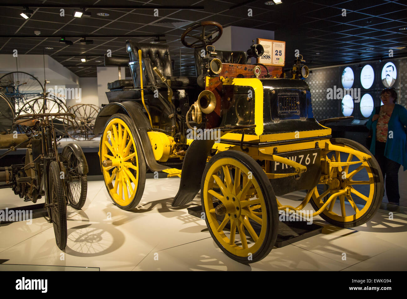 1898 Daimler Phaeton on display at Coventry Transport Museum Stock ...