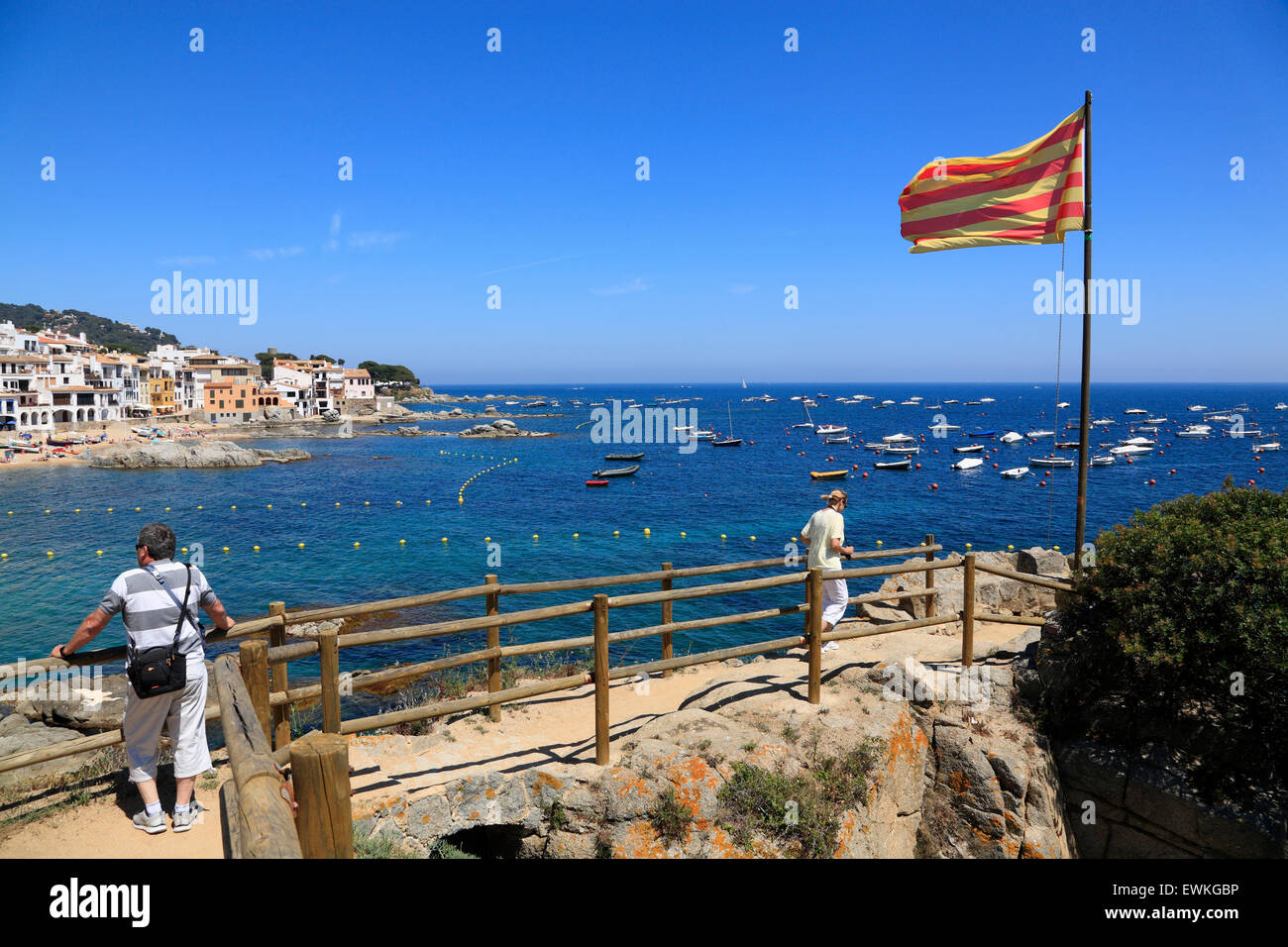 Calella costa brava flag hi-res stock photography and images - Alamy