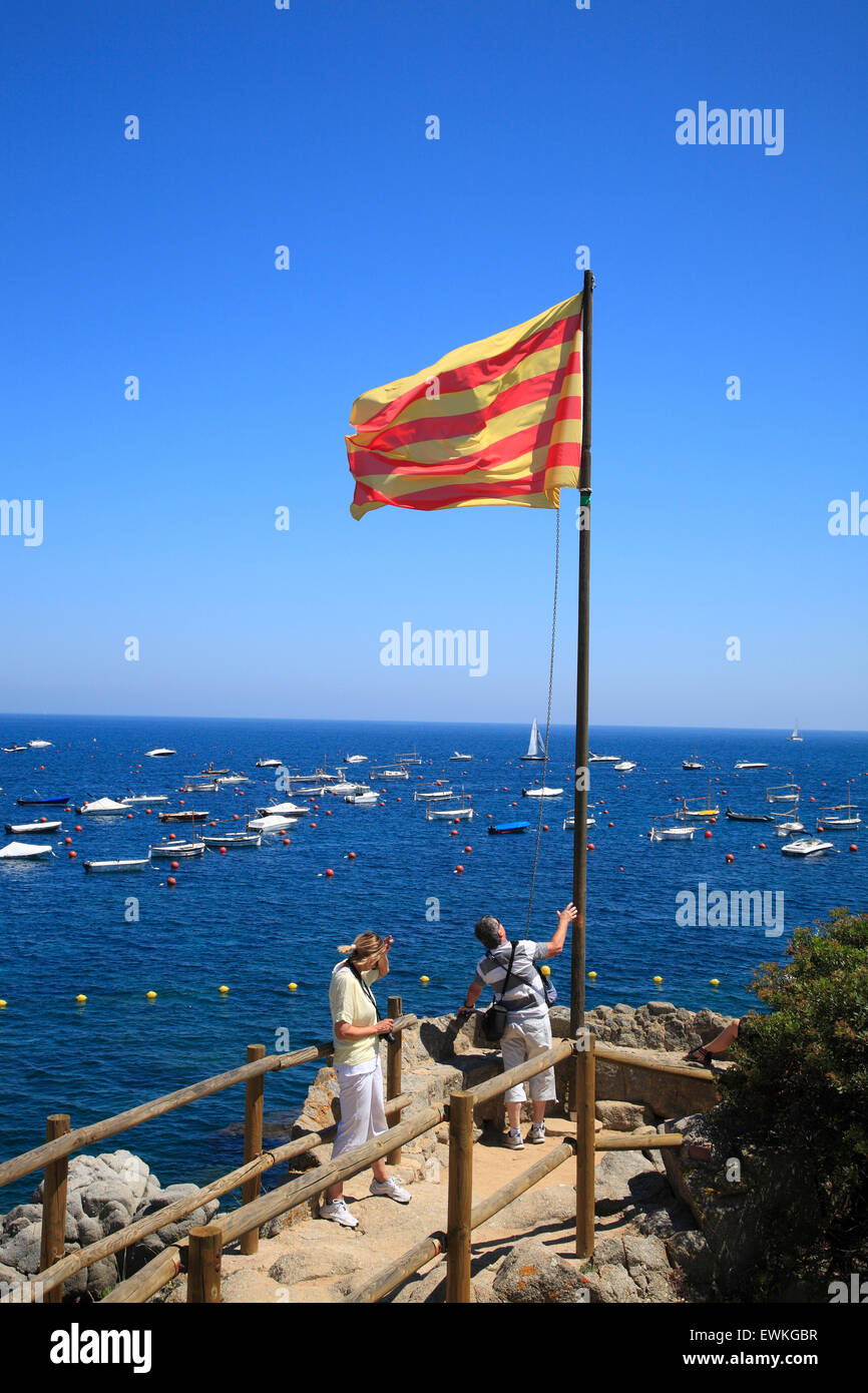 Calella costa brava flag hi-res stock photography and images - Alamy