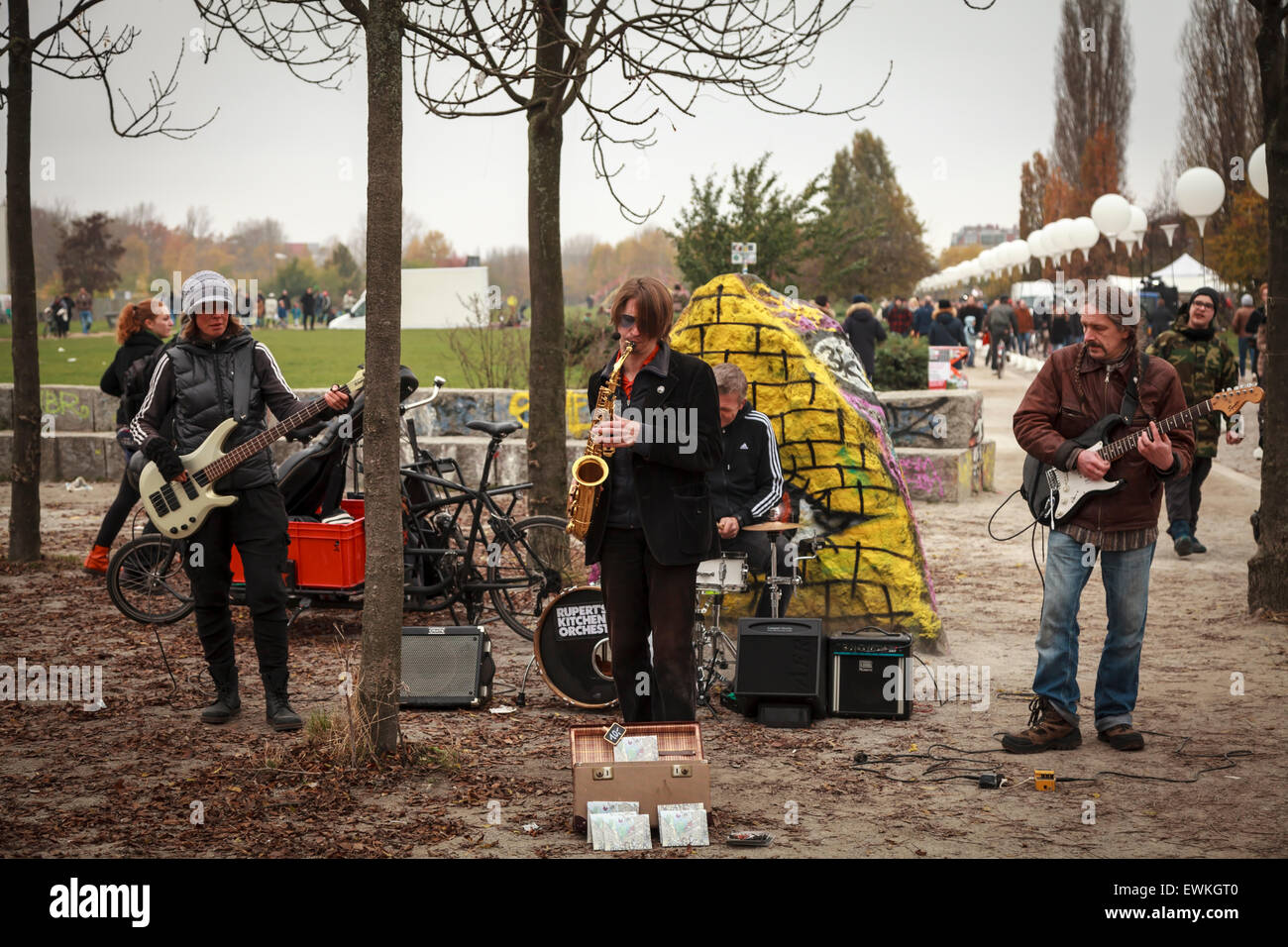 Rupert's Kitchen Orchestra plays at Mauerpark celebrating the 25th ...