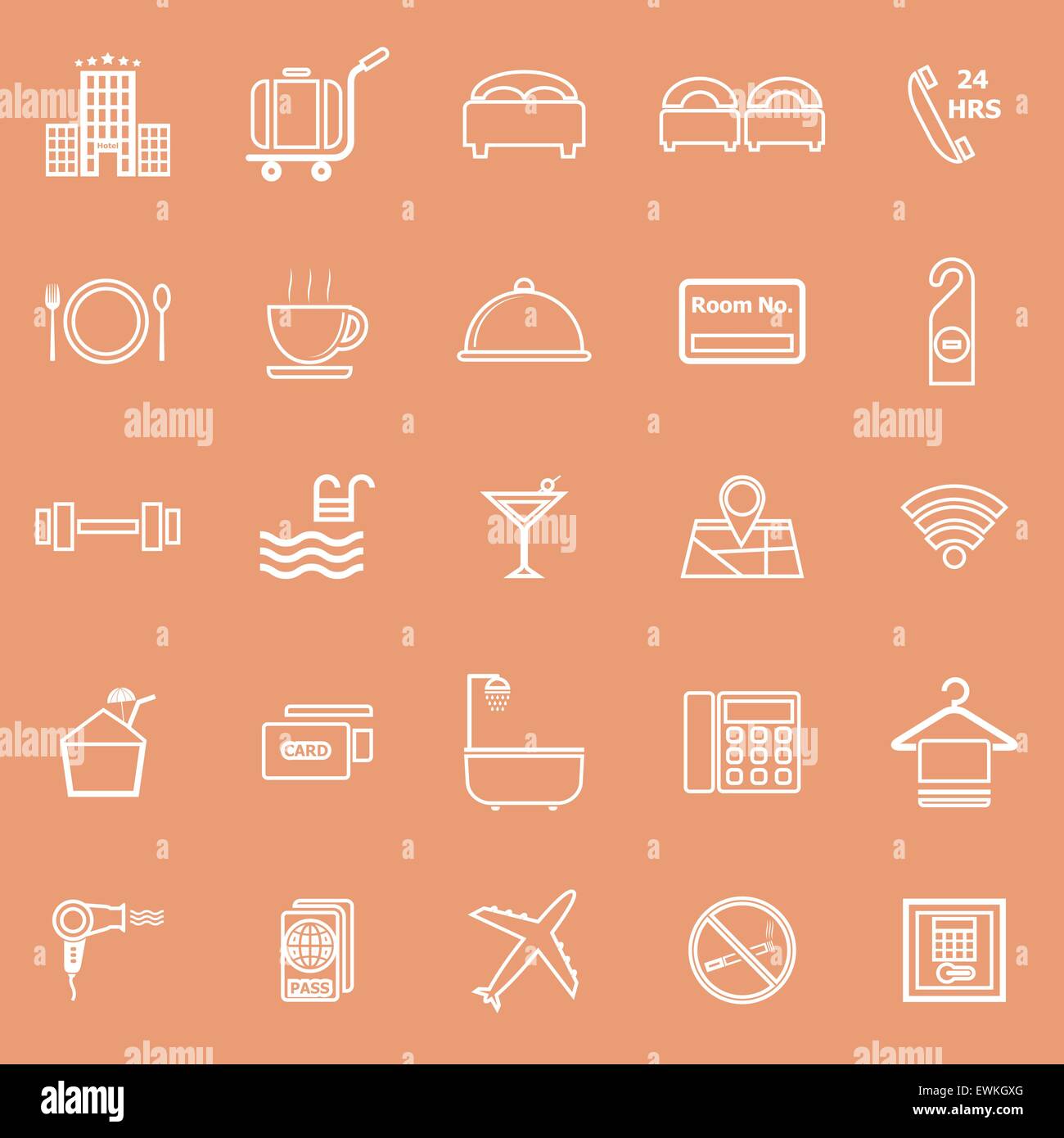 Hotel room coffee machine Stock Vector Images - Alamy