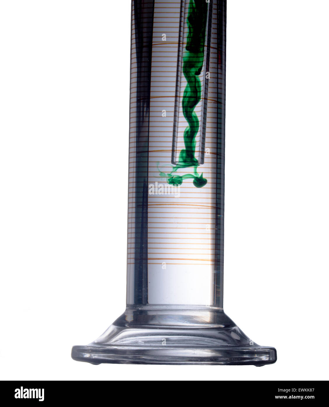 graduated cylinder with chemistry Stock Photo - Alamy